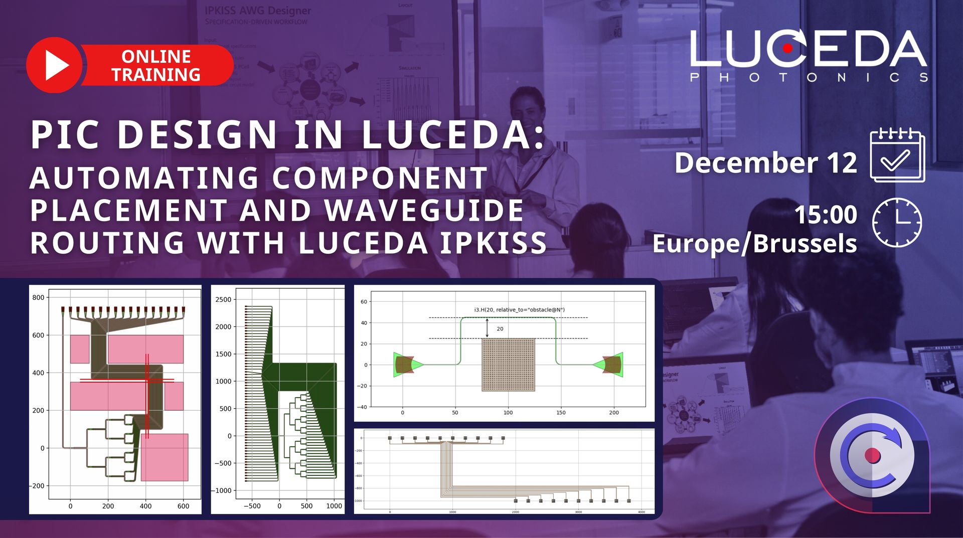 PIC Design in Luceda: Automating Component Placement and Waveguide ...